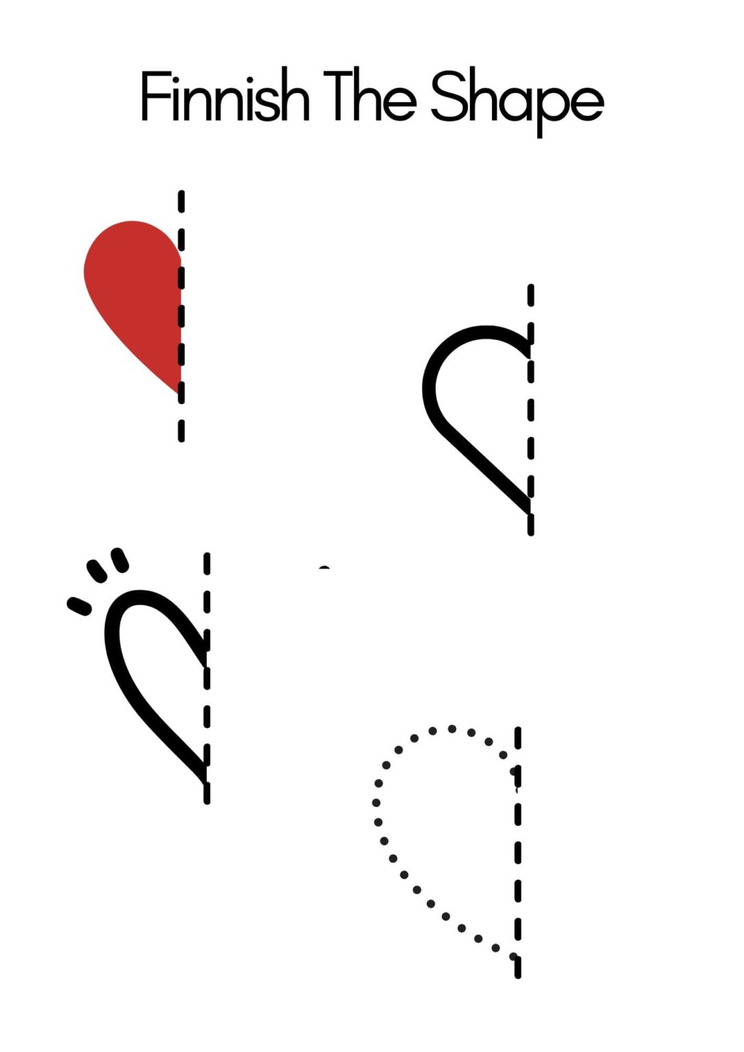 11 Free Printable Heart Shape Worksheets For Toddlers