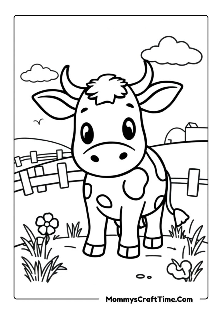 32 Free Farm Animal Coloring Pages For Toddlers - Mommys Craft Time