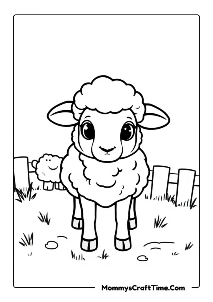 32 Free Farm Animal Coloring Pages For Toddlers - Mommys Craft Time