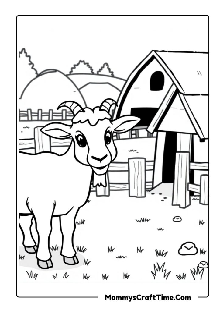 32 Free Farm Animal Coloring Pages For Toddlers - Mommys Craft Time