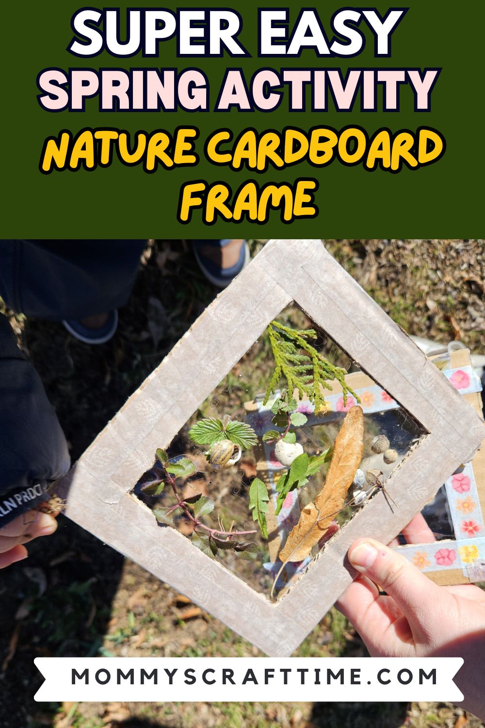 DIY Cardboard Tape Craft – A Quick And Fun Outdoor Activity